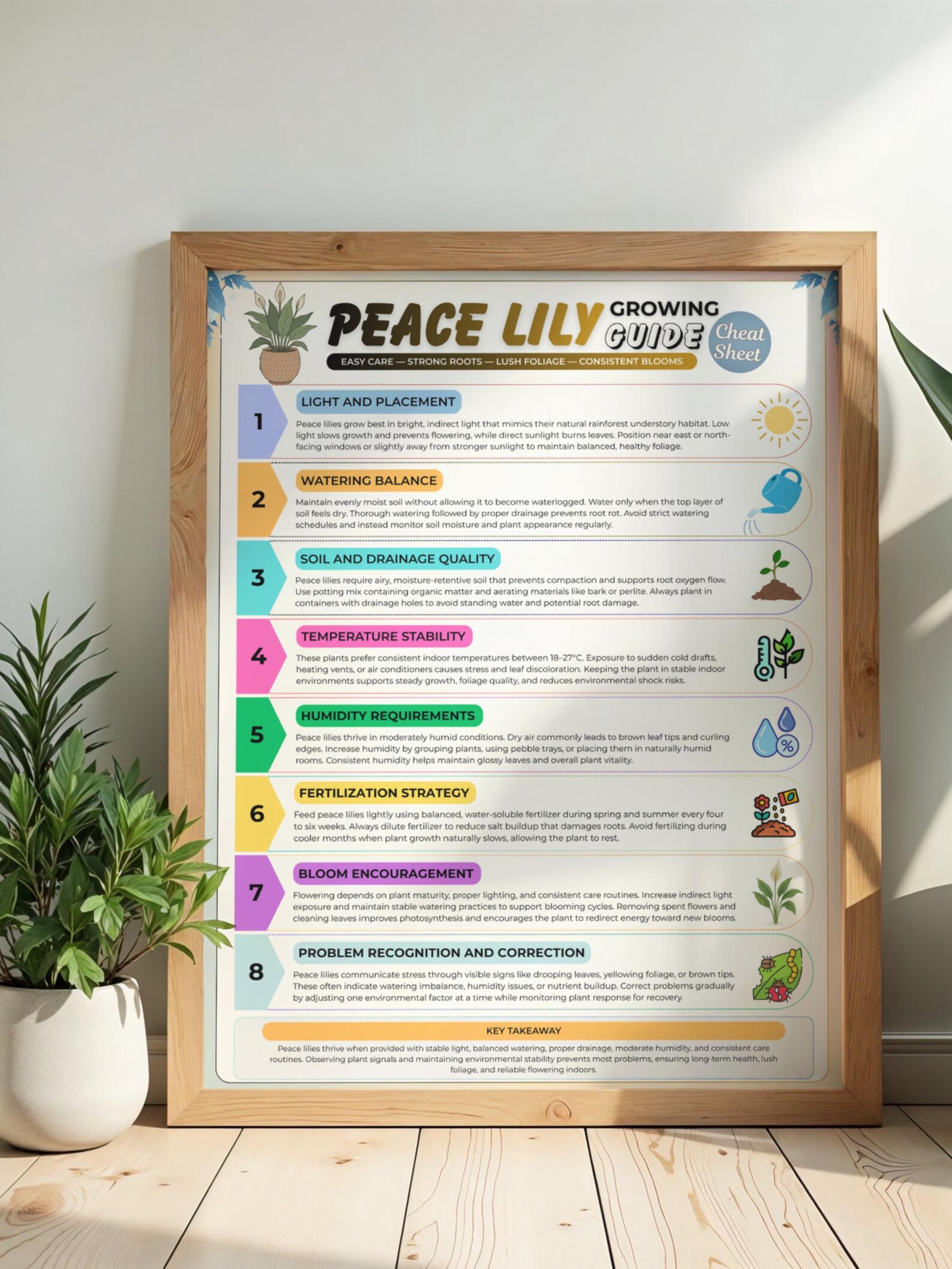 Peace Lily Care Printable | Why Peace Lilies Fail & How to Fix | 3 ...
