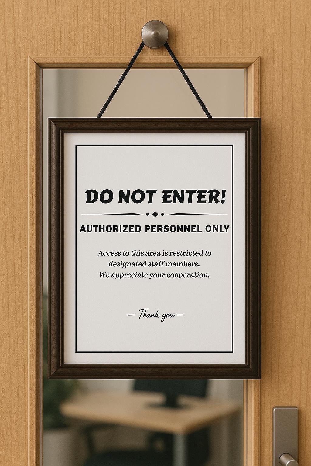 Printable Authorized Personnel Only Sign – Do Not Enter Sign ...