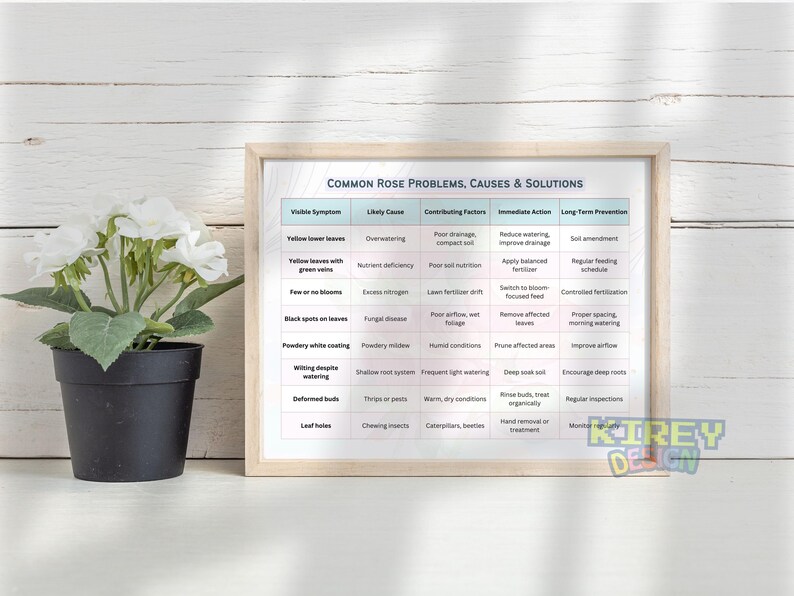 Complete Rose Growing Guide Printable | How to Plant, Grow & Care for ...