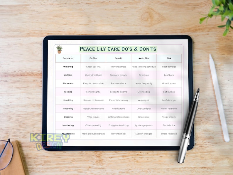 Peace Lily Care Printable | Why Peace Lilies Fail & How to Fix | 3 ...