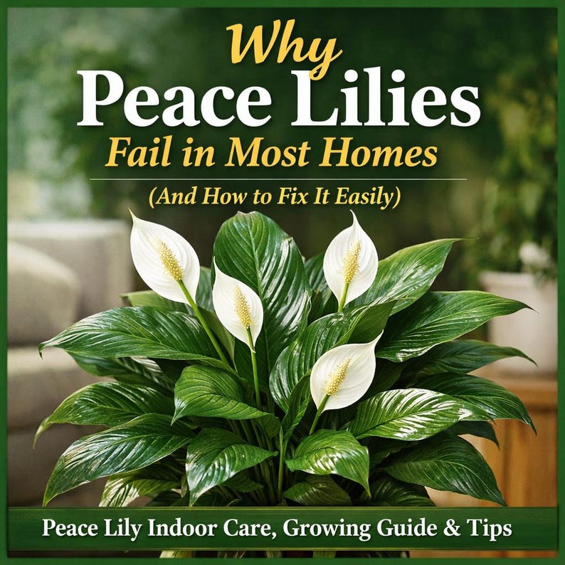 Peace Lily Care Printable | Why Peace Lilies Fail & How to Fix | 3 ...
