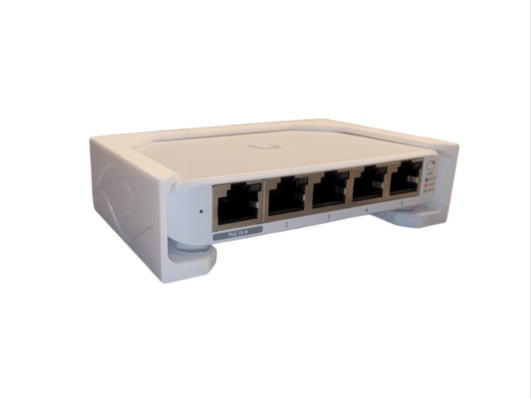 Wall Mount / Under Desk Mount for Unifi Flex Mini Switch Ubiquiti USW ...