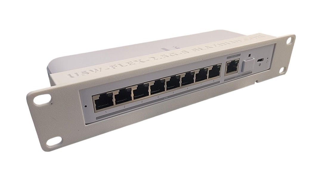 10-inch Network Rack Mount for Ubiquiti Flex 2.5G POE Switch Usw-flex-2 ...