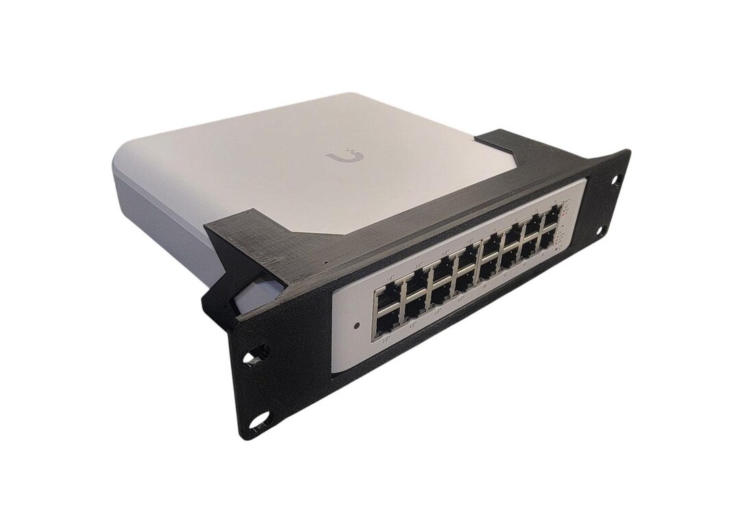 10-inch 1.5U Network Rack Mount for Ubiquiti Lite 16 Poe Switch - Etsy