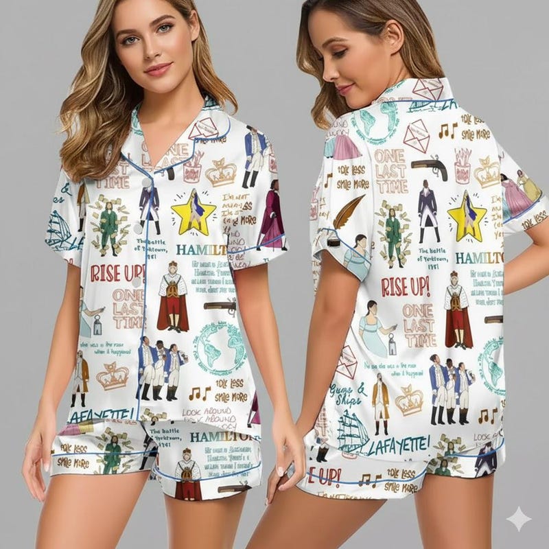 Satin Hamilton Pajamas - Etsy