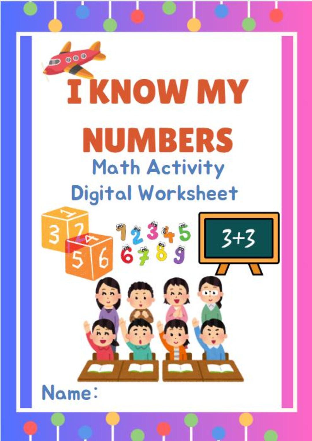 I Know My Numbers- Math Activity Workbook - Etsy