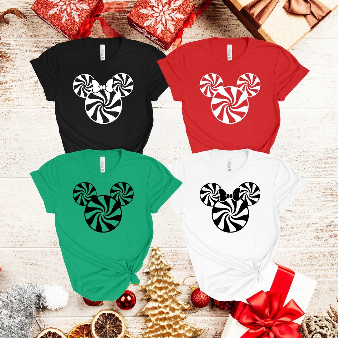 Disney Peppermint Shirts, Christmas Peppermint Mickey Tees, Family ...