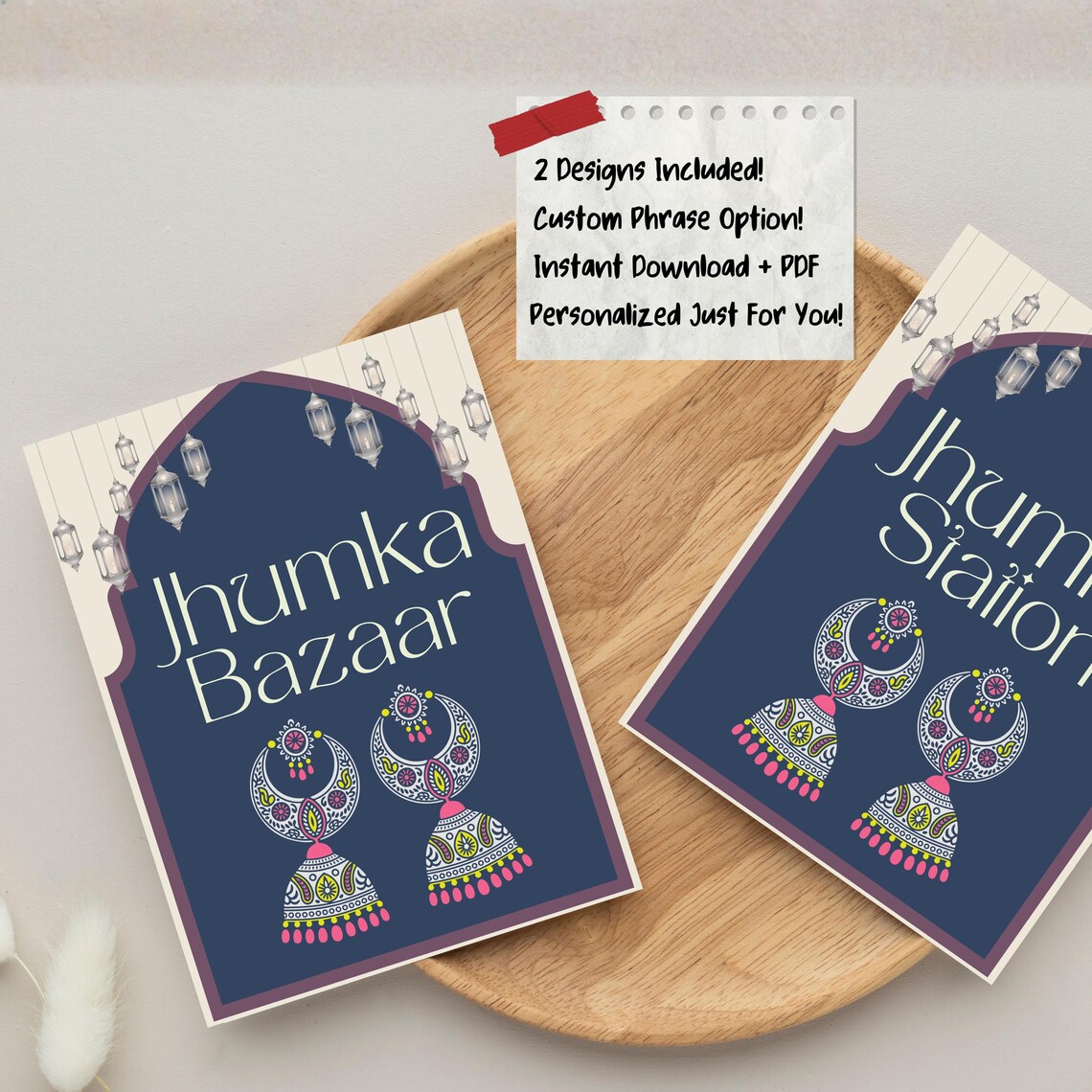 Jhumka Station Sign | Earring and Accessories Bar | Personalized ...