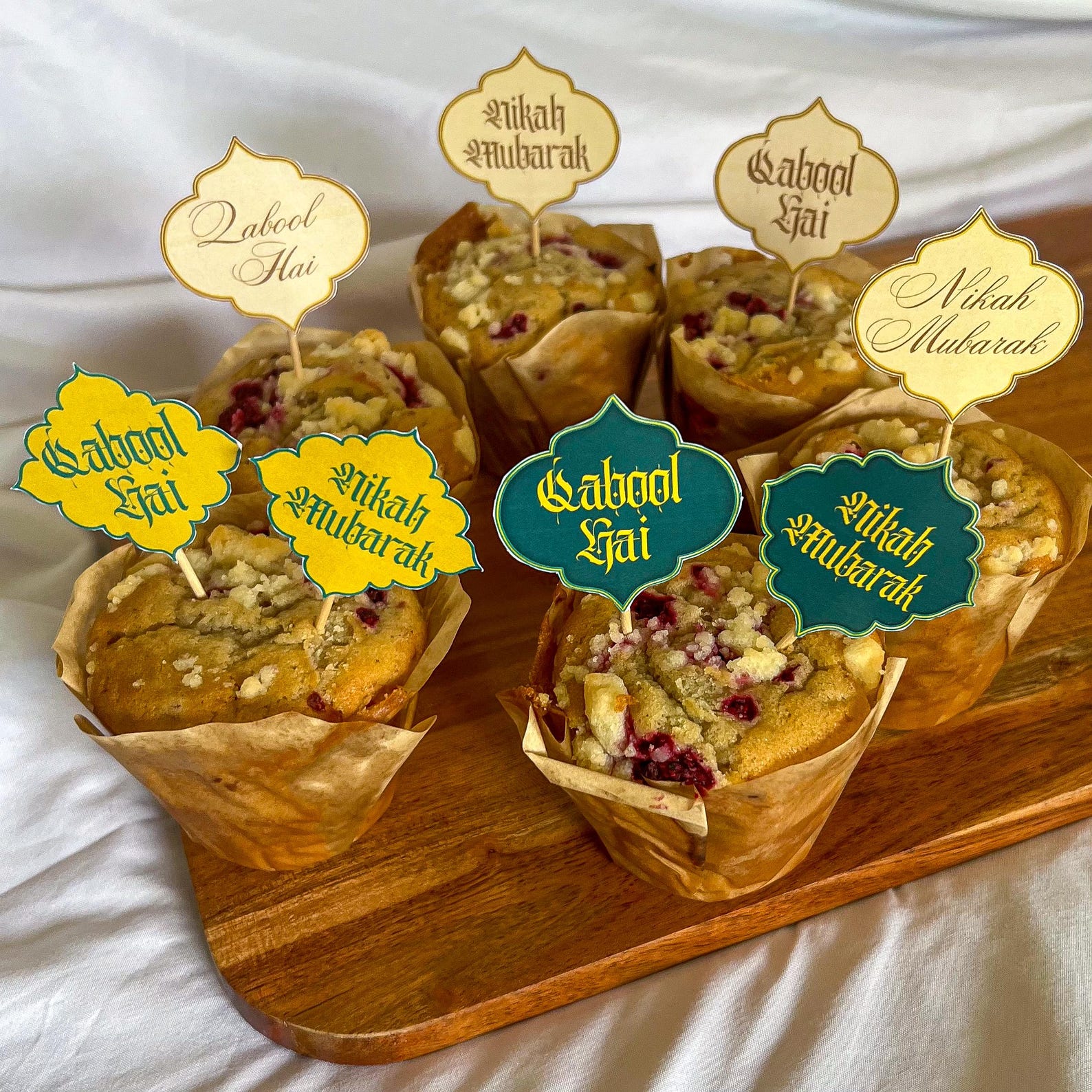 Multicultural Cupcake/mithai Toppers – Custom Phrase, Personalized ...