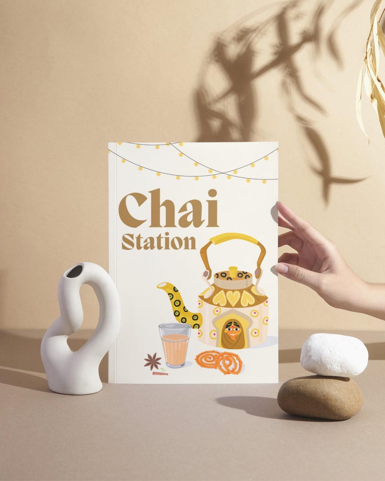 Chai Station Sign: South Asian Wedding Decor, 3 Designs (digital ...