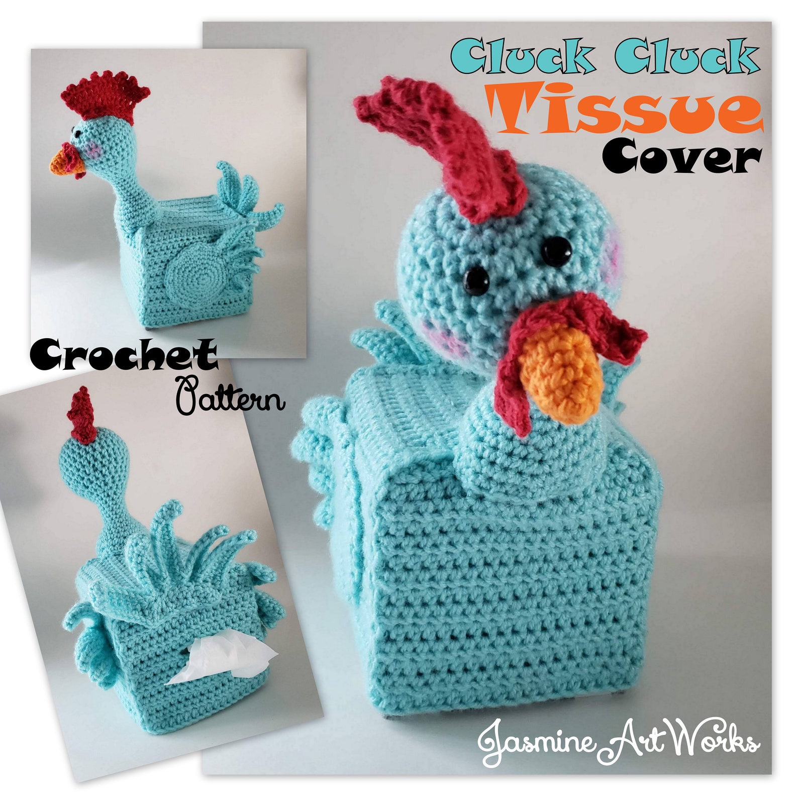 Cluck Cluck Tissue Box Cover - Etsy