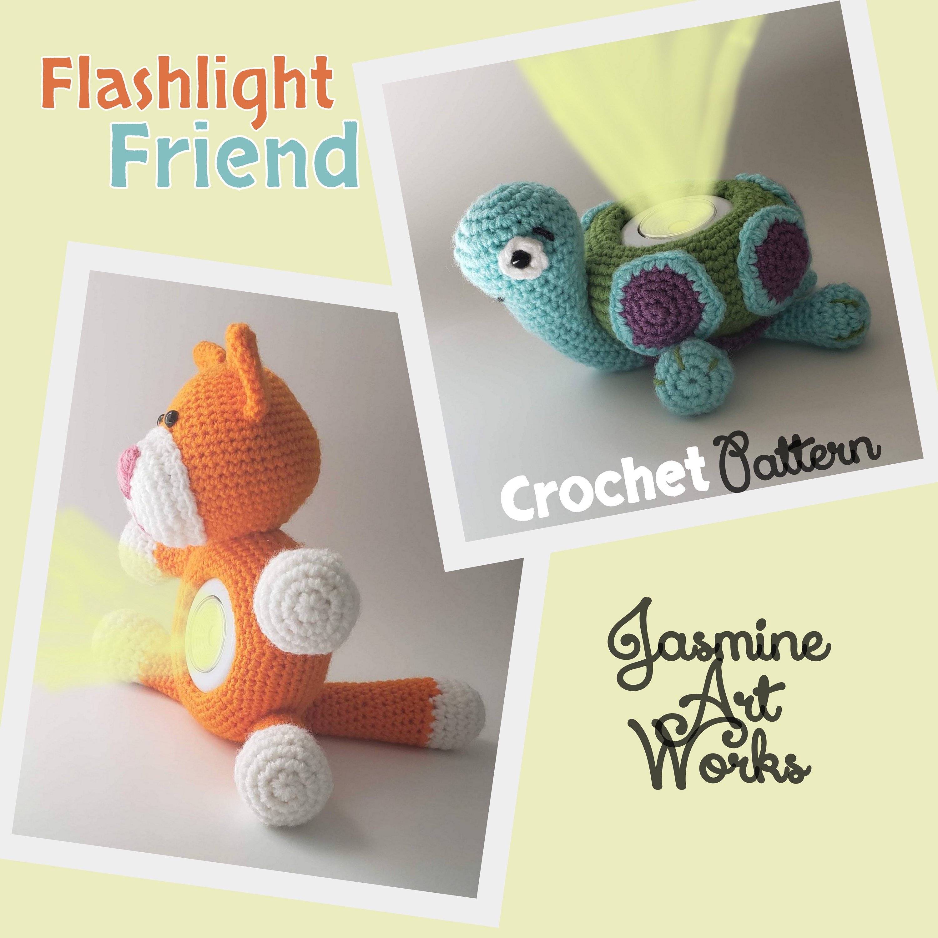 Flashlight Friend Turtle and Kitten - Etsy