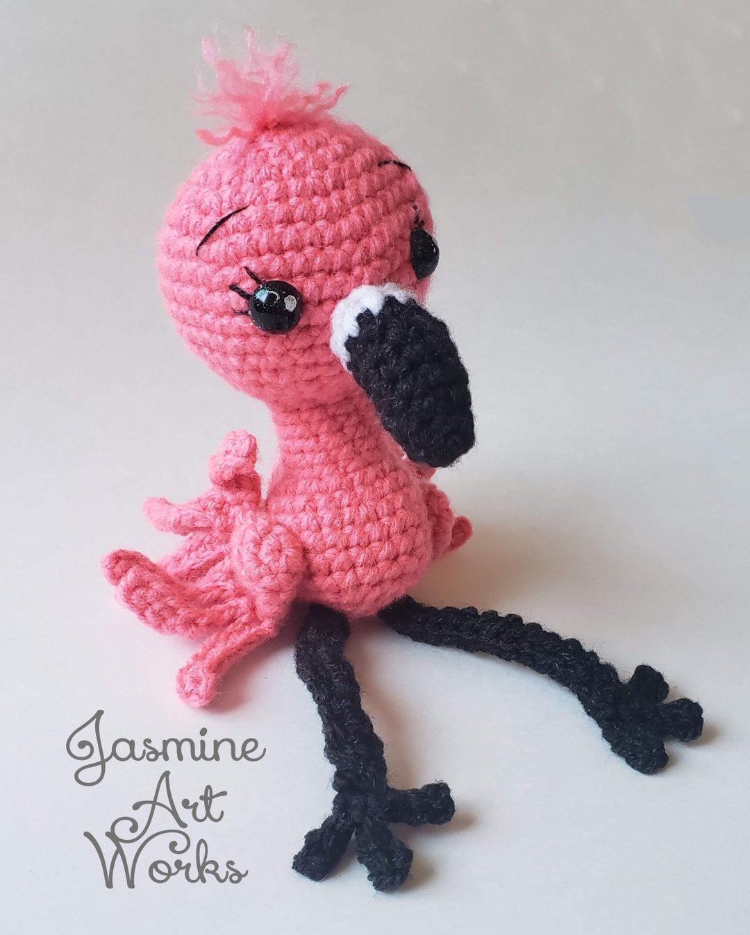 Margo the Flamingo Crochet Pattern With Bonus C2C Blanket - Etsy