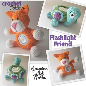 Flashlight Friend Turtle and Kitten - Etsy