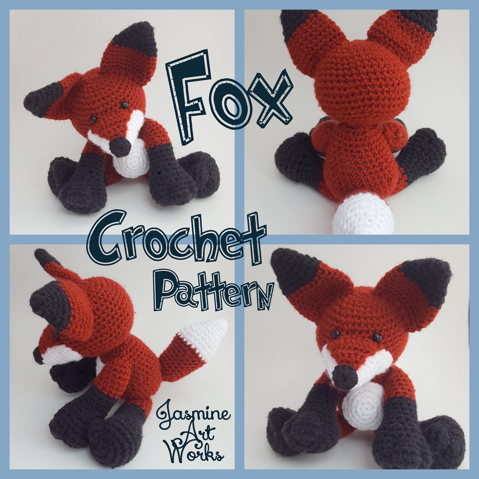 Fox Crochet Pattern - Etsy