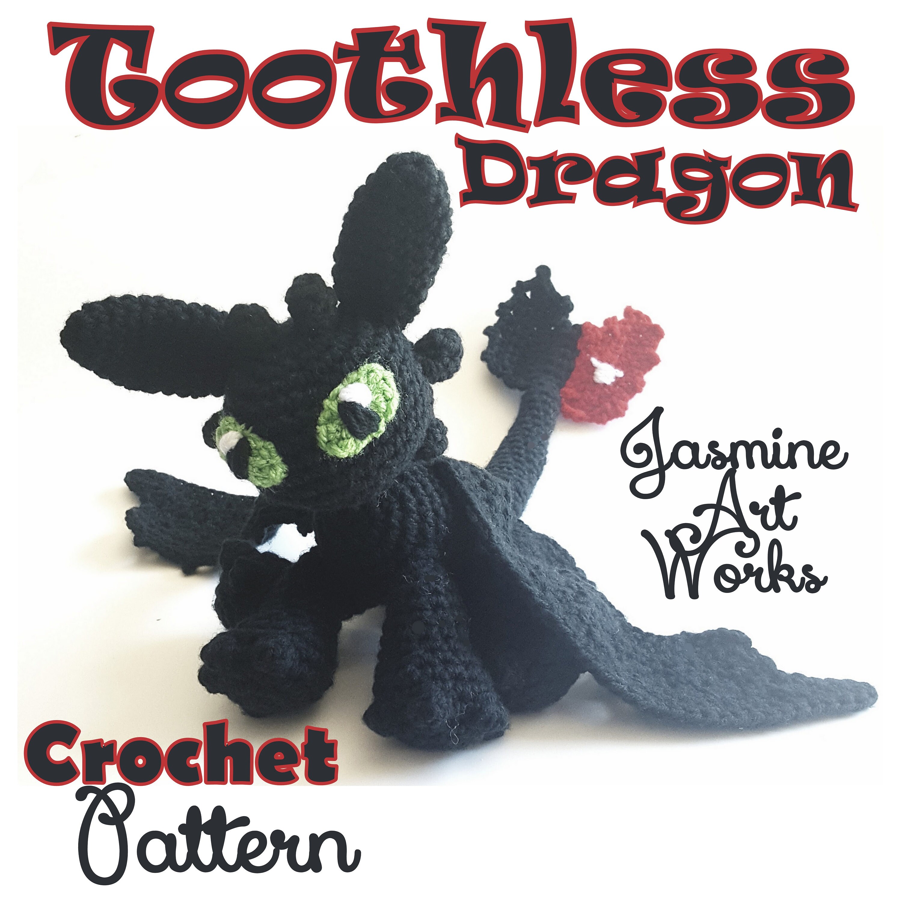 Toothless Dragon Crochet Pattern - Etsy