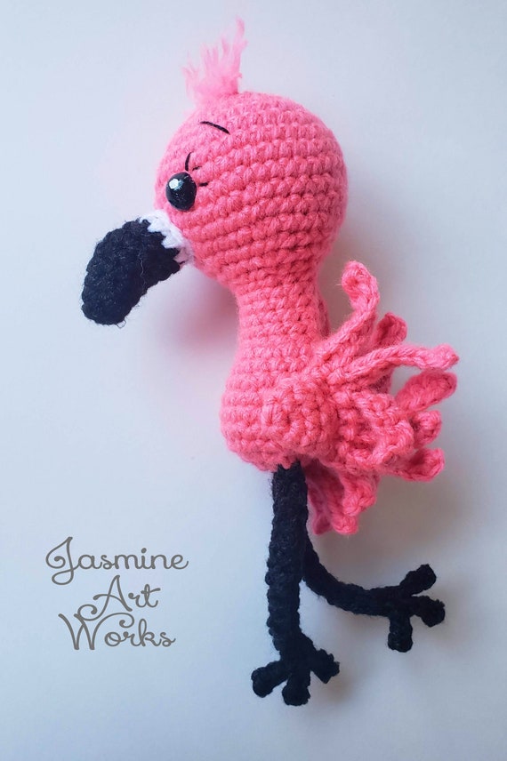 Margo the Flamingo Crochet Pattern With Bonus C2C Blanket - Etsy
