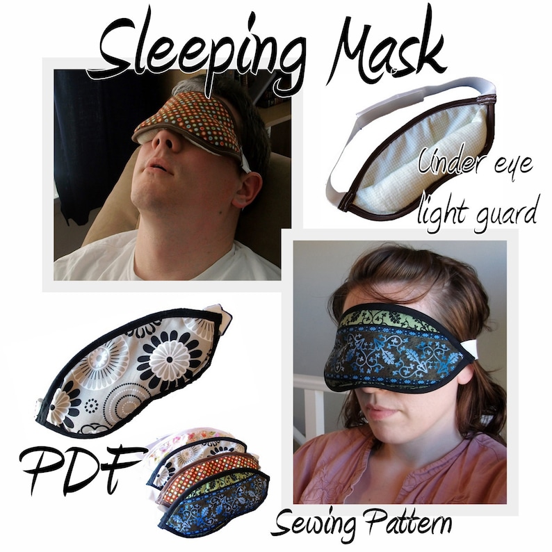 Sleeping Eye Mask PDF Sewing Pattern: Hot/cold Face Mask - Etsy