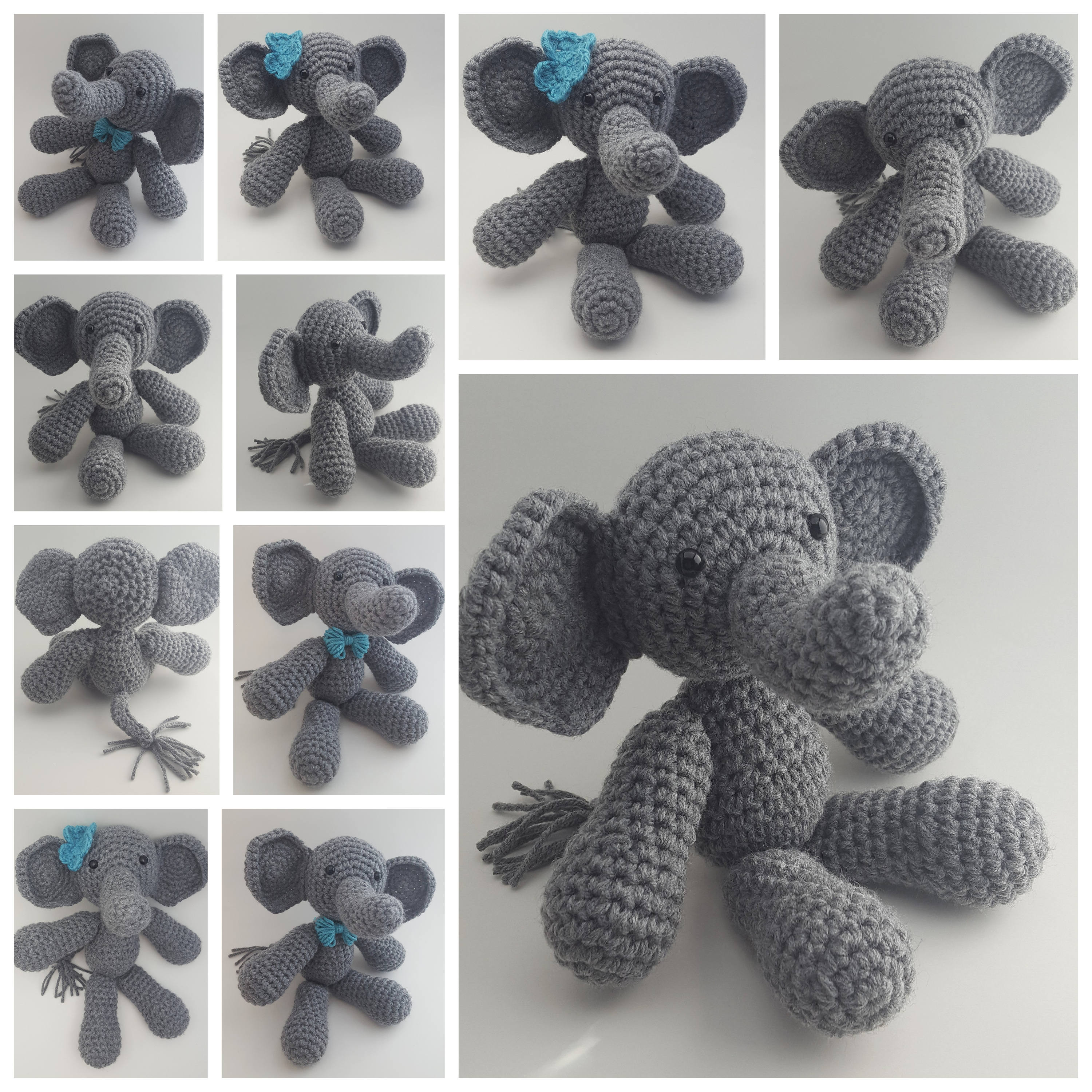 Elephant Lovie and Friend Crochet Pattern Bundle - Etsy