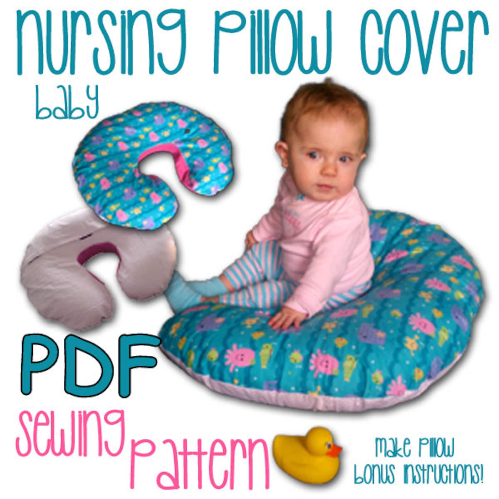 Mom and Baby Nursing Pillow Cover PDF Sewing Pattern - Etsy