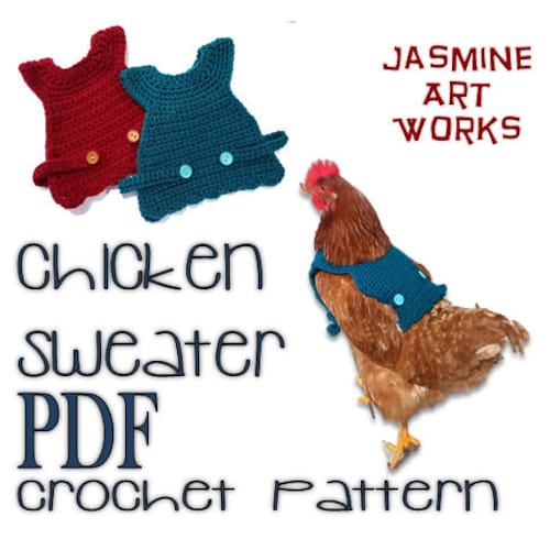 Chicken Sweater Crochet Pattern - Etsy