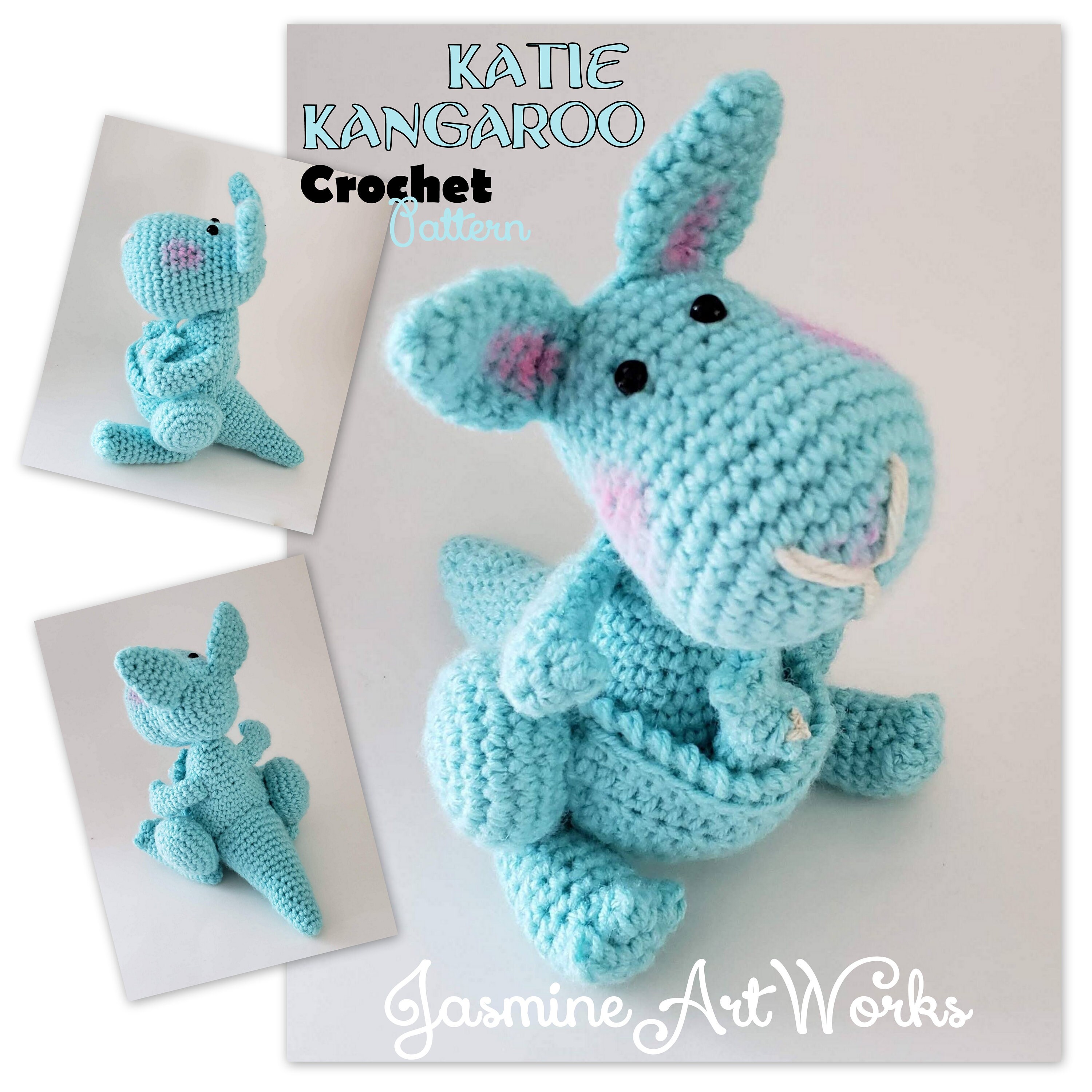 Katie Kangaroo Crochet Pattern | Etsy