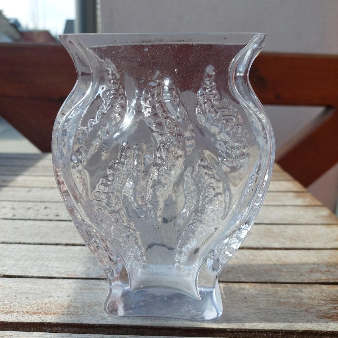 Vintage Modernist Kurt Wokan for Ingrid Glashutte Germany Clear Art ...
