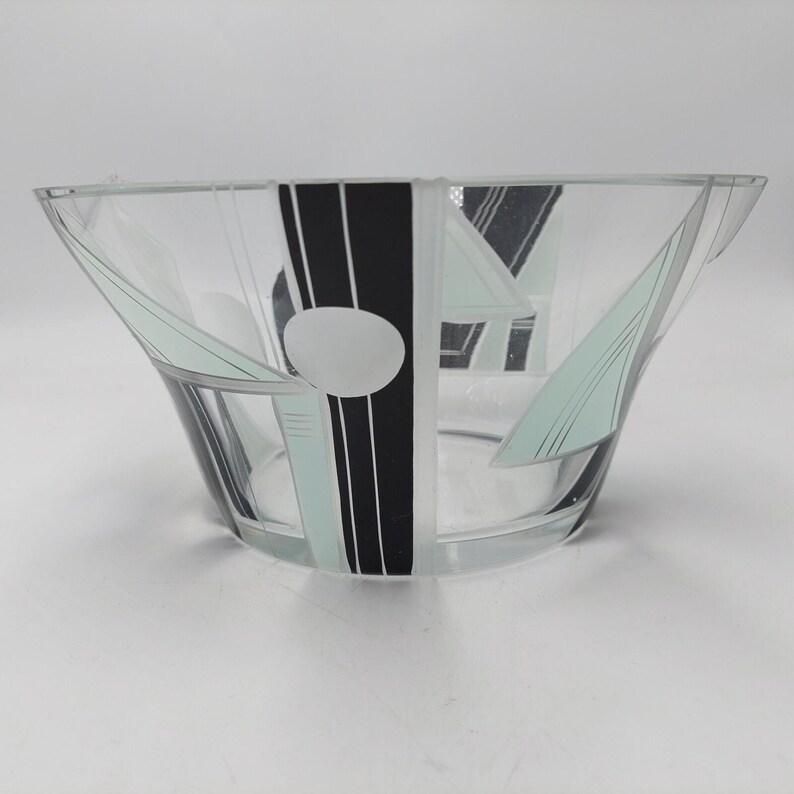Antique Art Deco Karl Palda Crystal Cut Glass Czech Bohemian Bowl - Etsy
