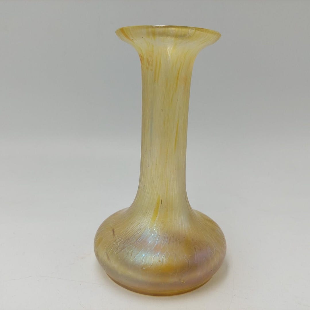 Antique Loetz Papillon Candia Iridescent Art Nouveau Bohemian Art Glass ...