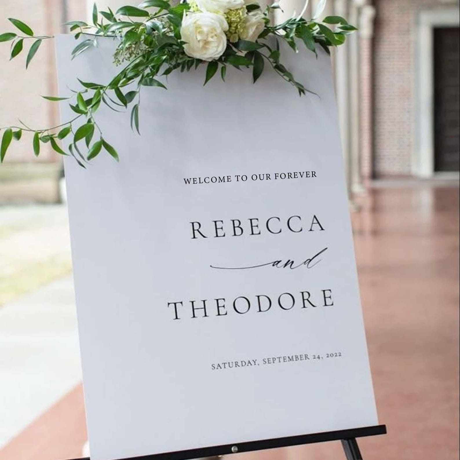 She Said Yes Sign | Acrylic Engagement Party Sign | Modern Minimalist ...