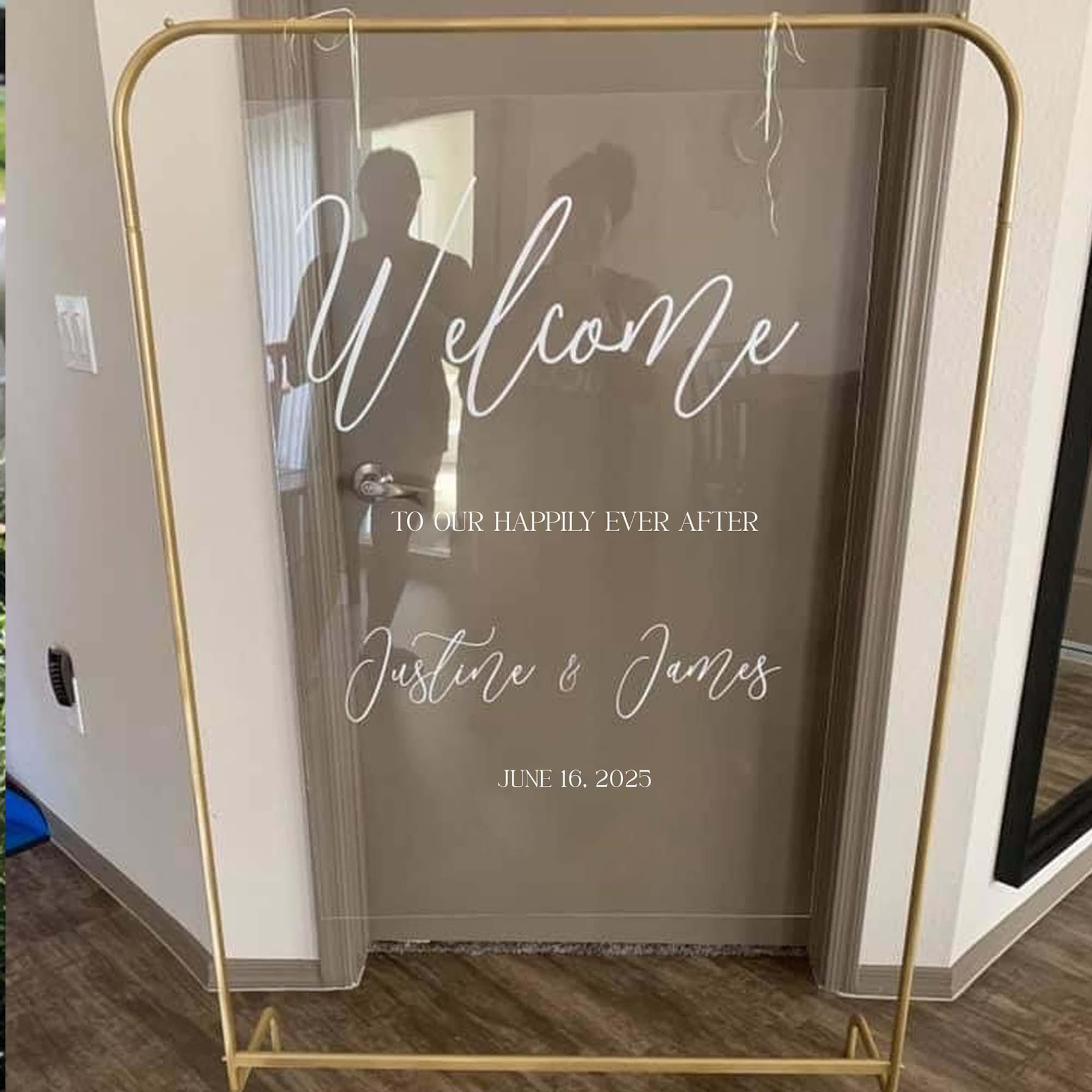 She Said Yes Sign | Acrylic Engagement Party Sign | Modern Minimalist ...