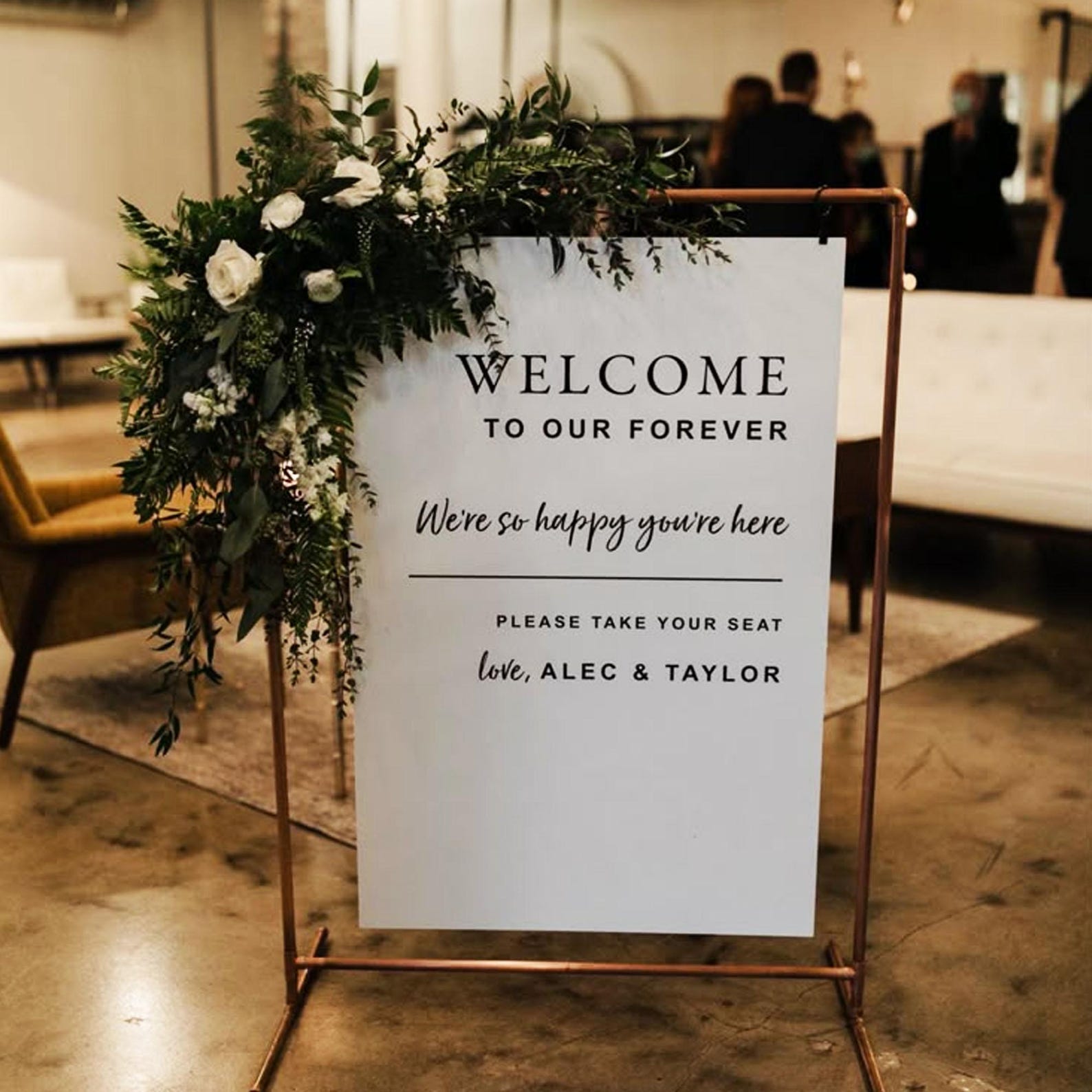 Acrylic We're Engaged Sign, Modern Engagement Party Sign, She Said Yes ...