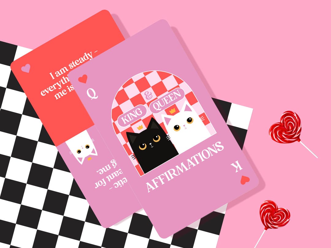 King - Queen Affirmations – 45 Printable Cards for Couples | Digital ...