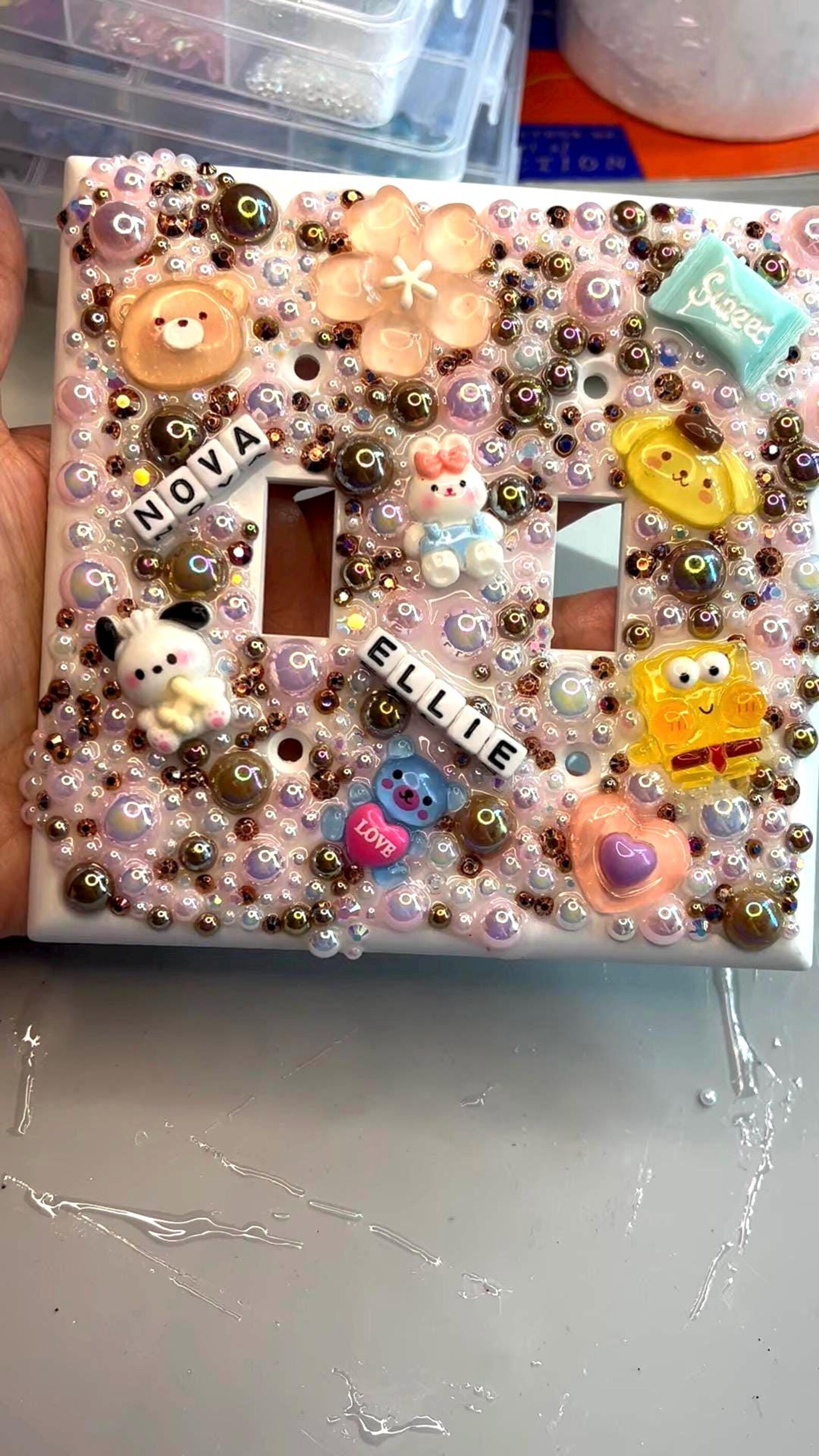 Kawaii Lightswitch Plate -custom Light Switch Plate – Personalized ...