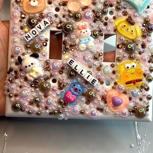 Kawaii Lightswitch Plate -custom Light Switch Plate – Personalized ...