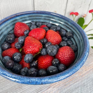 Berry Bowl - Colander - Fruit Bowl With Saucer- Handmade Pottery Berry ...