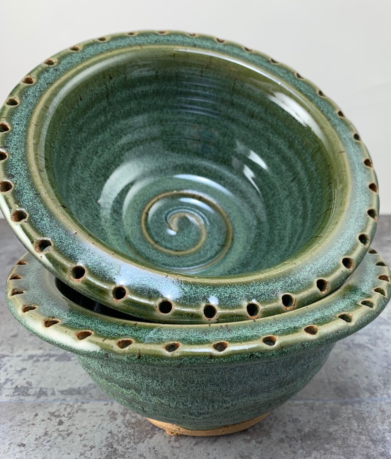 Earring Bowl Jewelry Bowl Earring Holder-jewelry Organizer Mossy Green ...
