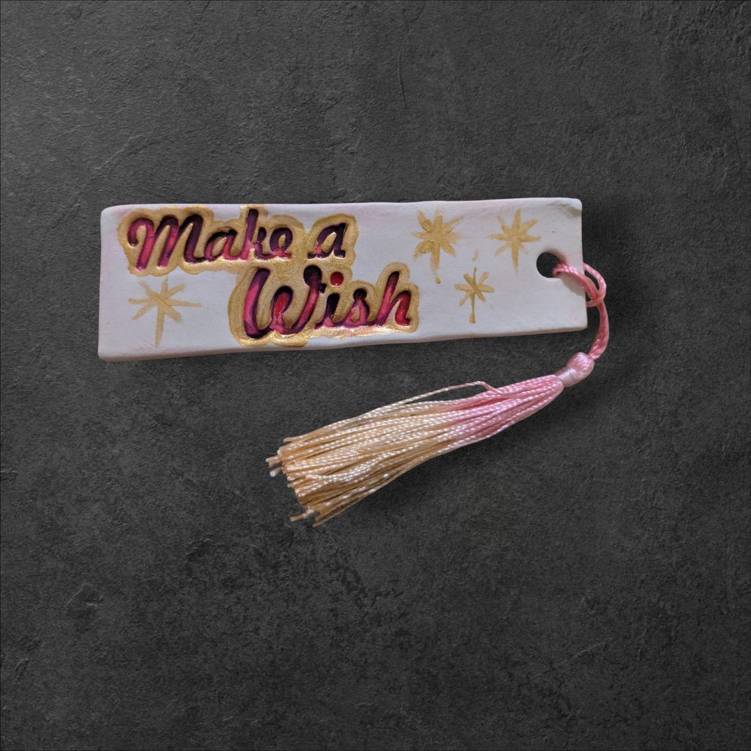 Make a Wish Bookmark - Etsy