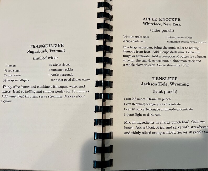 1977 Vintage Spiral Bound Vintage Ski Resort Cookbook so Fun - Etsy