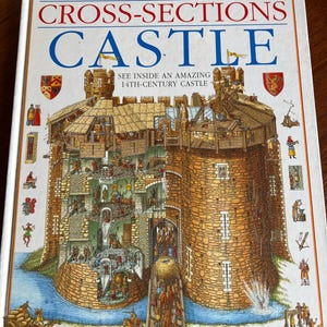 1994 Stephen Biesty's Cross Sections Castle Over Sized Large Childrens ...