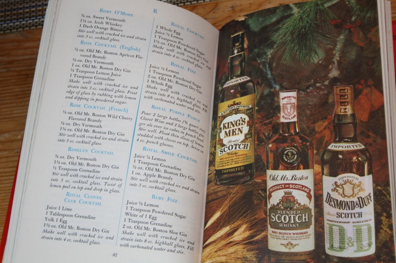 1981 Old Mr Boston De Luxe Official Bartender's Guide Hardcover - Etsy