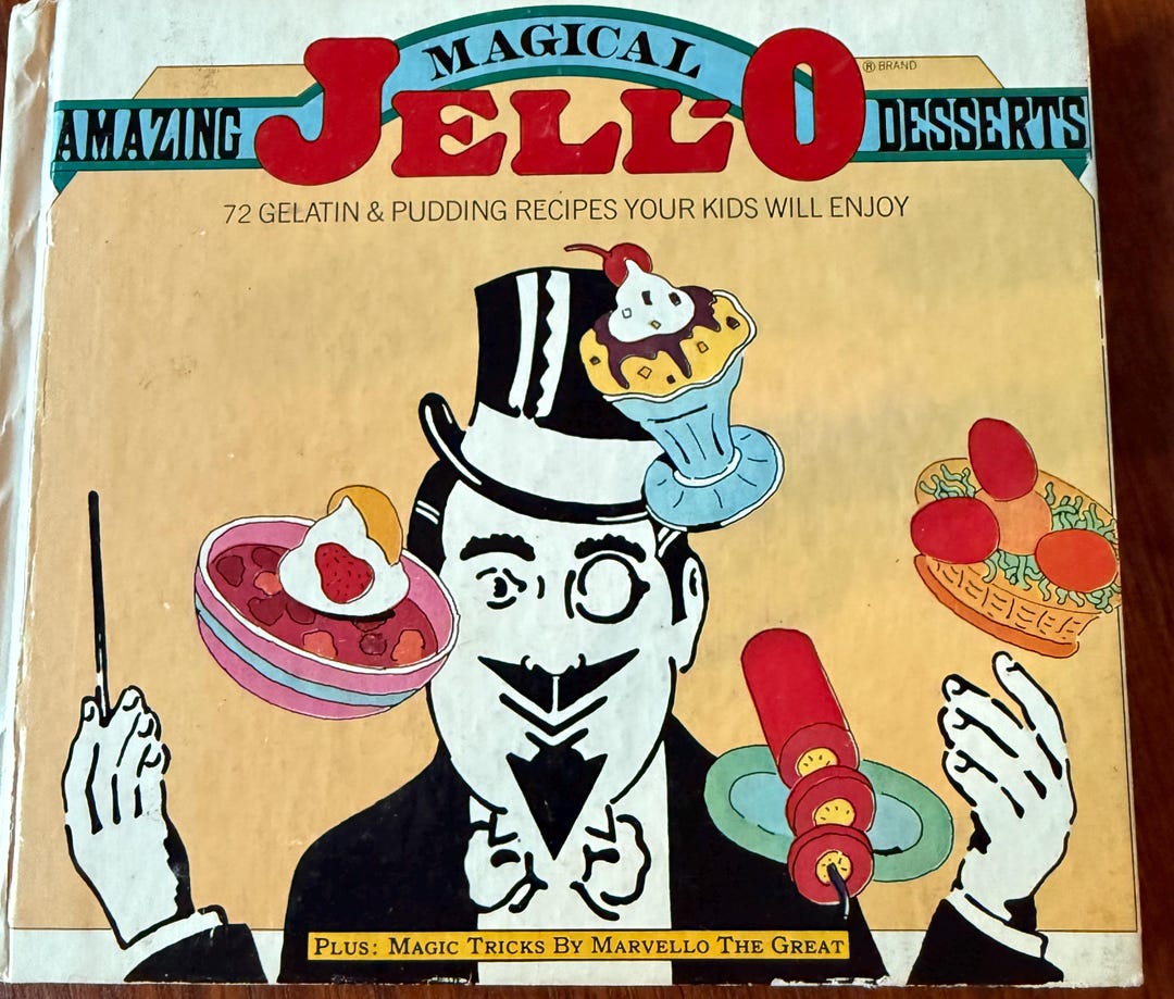 1977 Amazing Magical Jello Desserts Gelatin Dessert Hardcover Book 94 ...