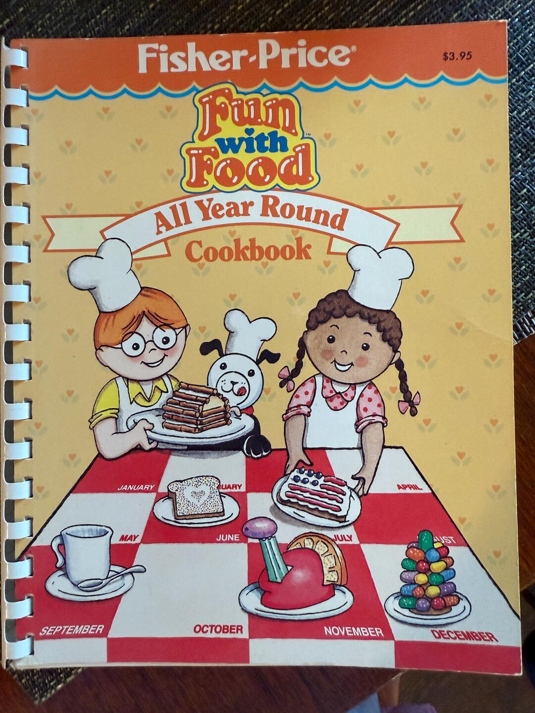 1988 Fisher Price Fun With Food All Year Round Spiral Cookbook - Etsy UK
