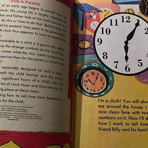 1980 My Clock Book Learn to Tell Time - Etsy