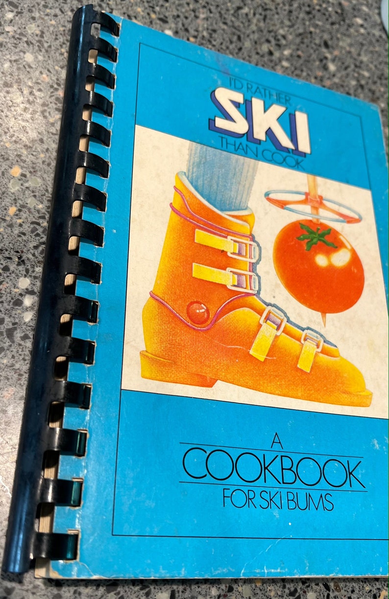 1977 Vintage Spiral Bound Vintage Ski Resort Cookbook so Fun - Etsy