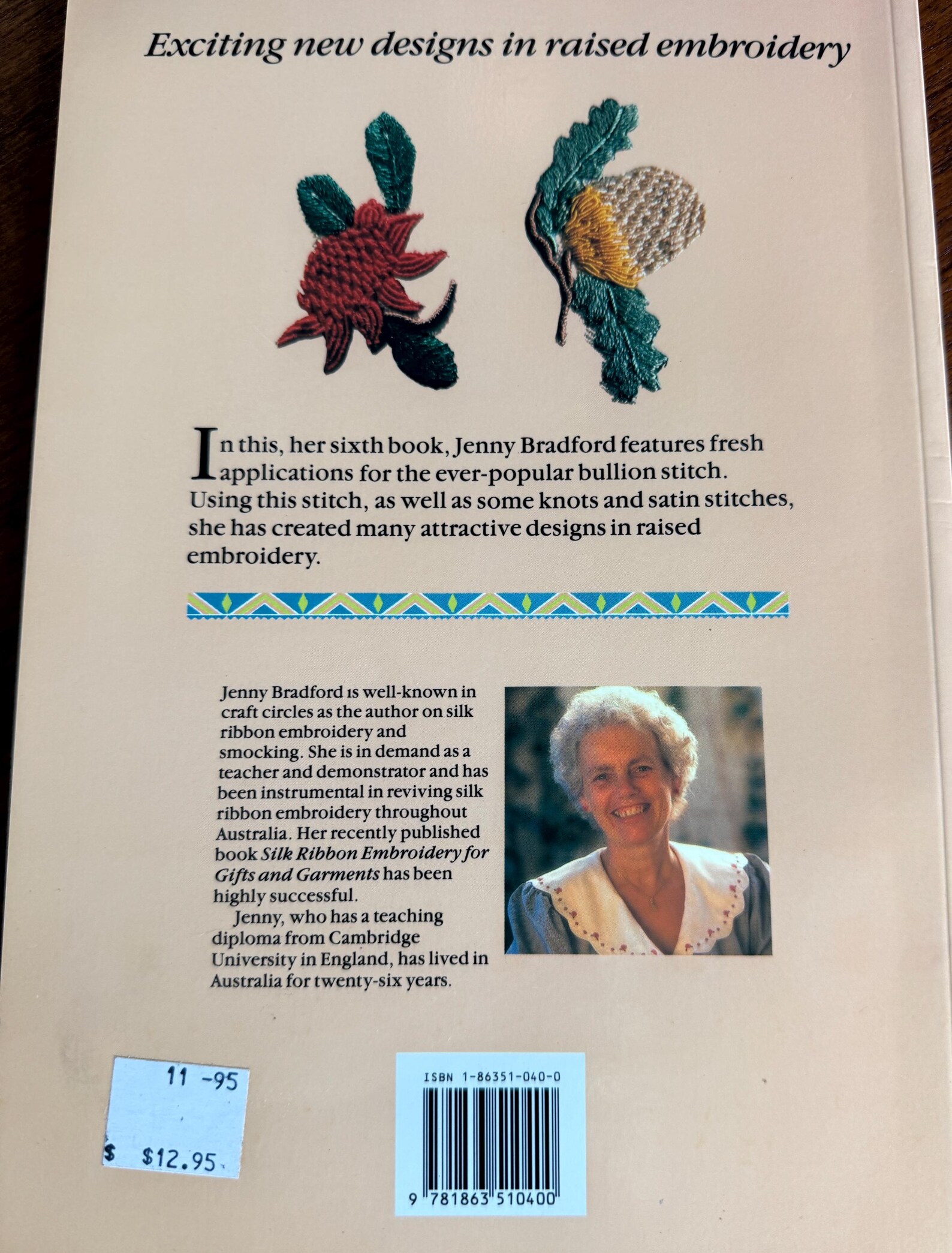 1991 Milner Craft Series Bullion Stitch Embroidery From Roses to ...