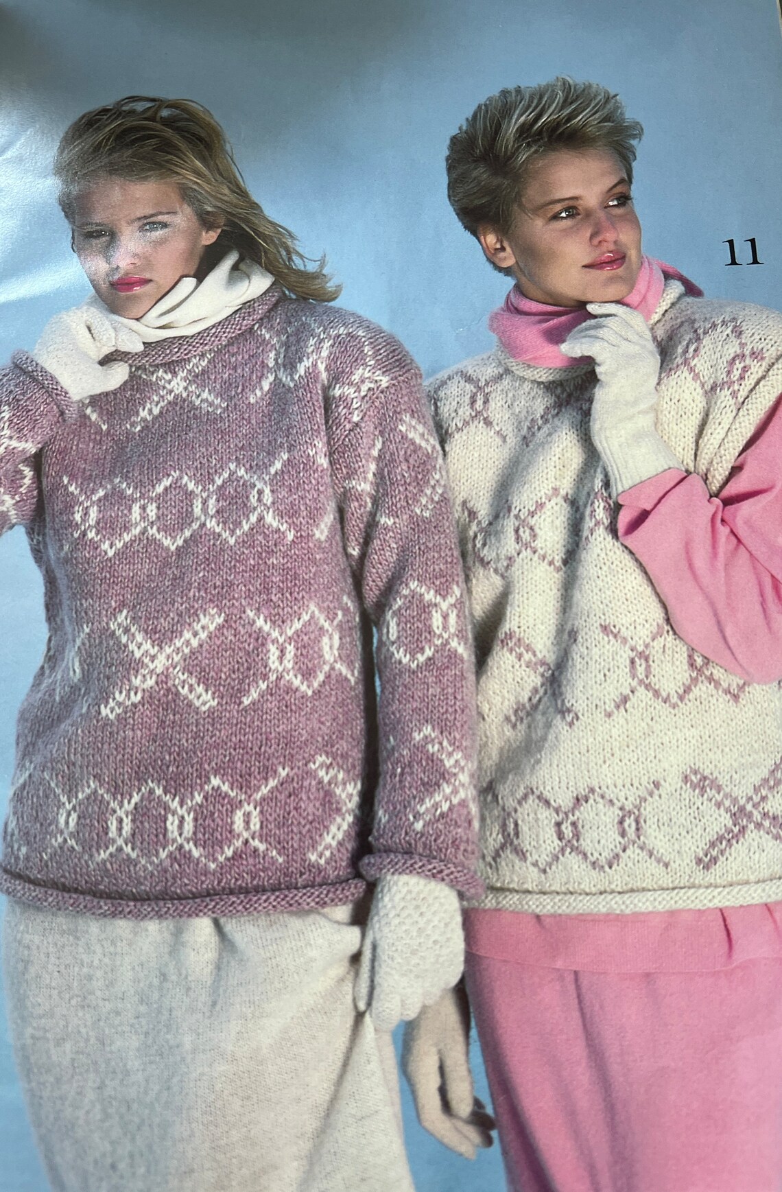 1987 Reynolds Lopi Iceland Yarn Brochure Hand Knitting Sweaters for the ...