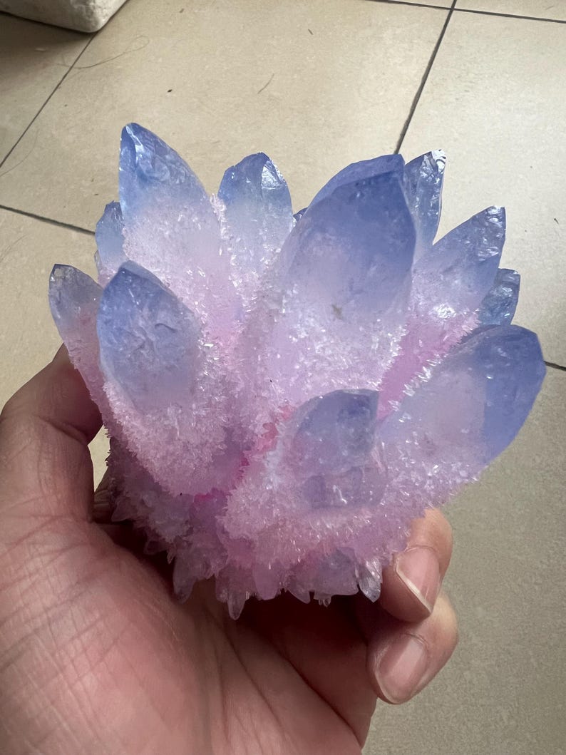 Natural Rose Crystal Cluster, Pink Crystal Stone, Pink Quartz, Flower ...