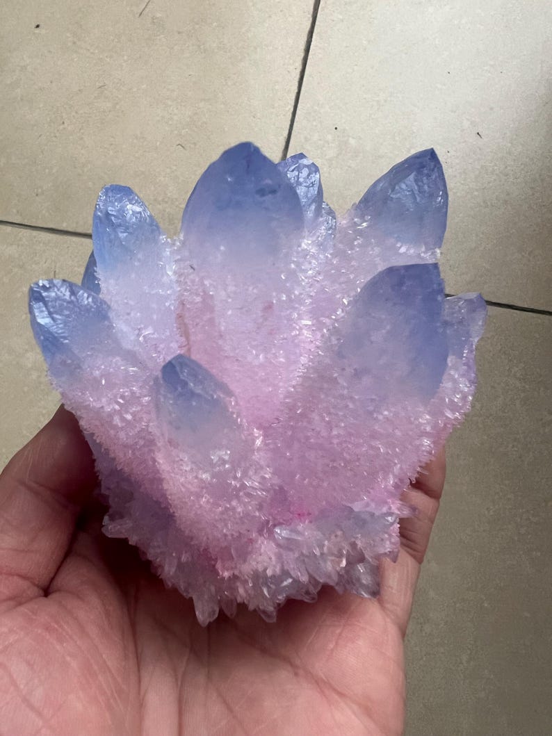 Natural Rose Crystal Cluster, Pink Crystal Stone, Pink Quartz, Flower ...