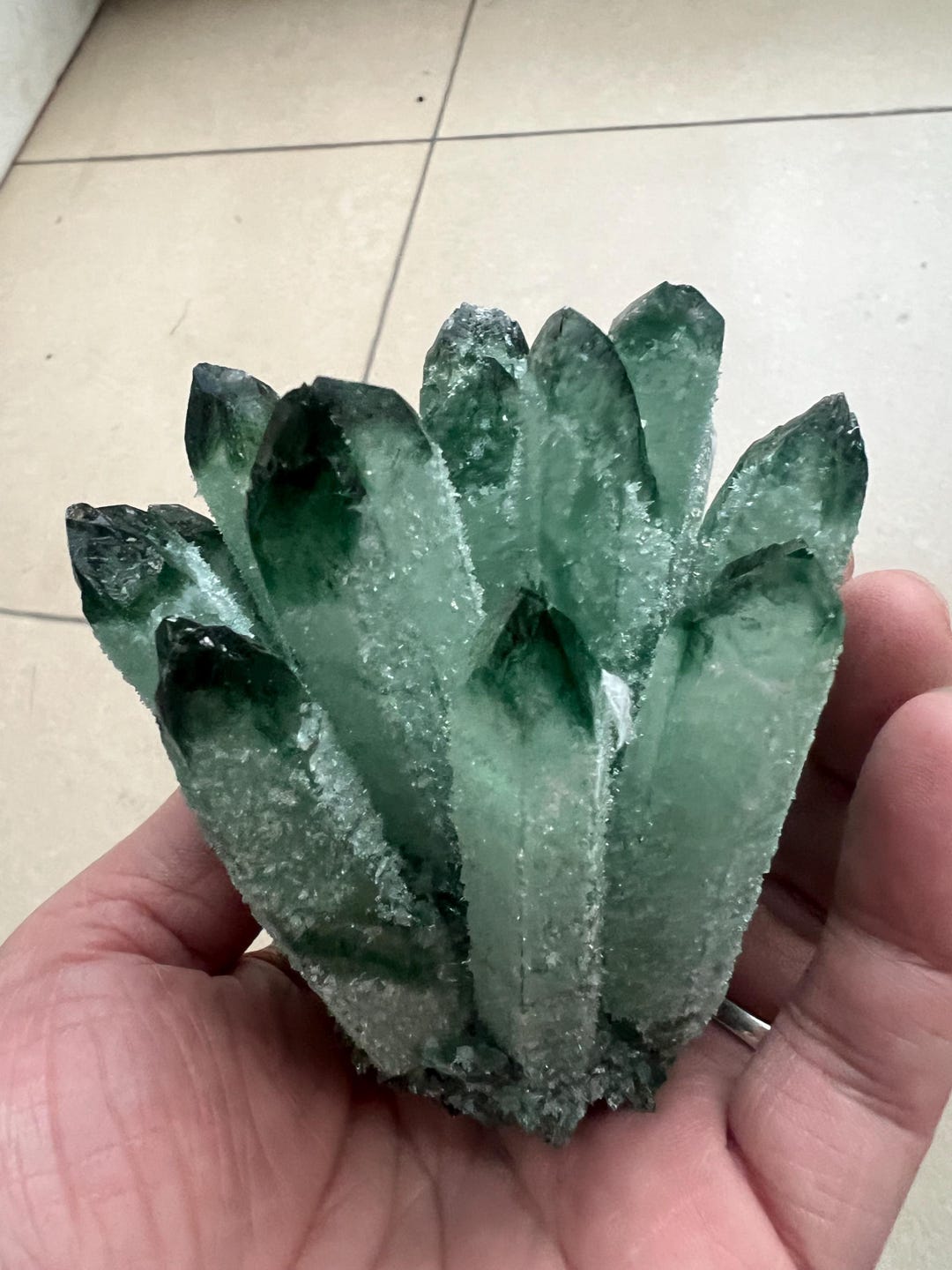 Green Stone, Home Gift, New Home, New House, Beautiful Green Crystal ...